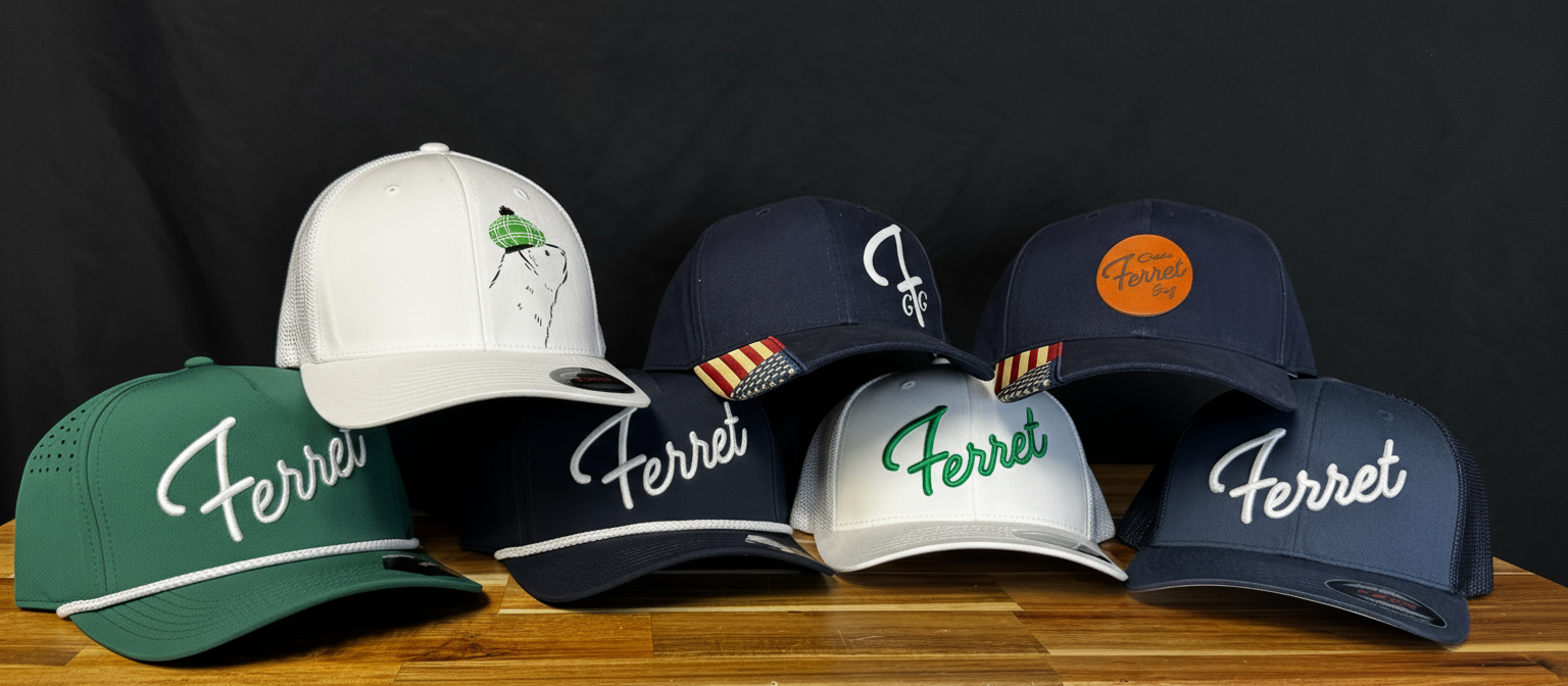 Stylish Hats & Headwear with Ferret-Inspired Flair – Green Ferret Golf